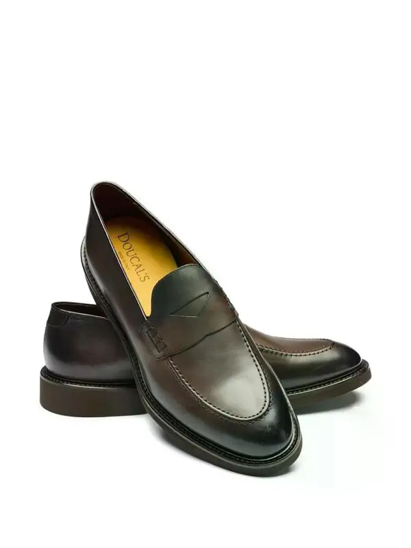 DOUCAL'S Leather Loafers - Brown