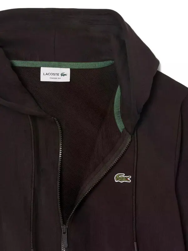 Lacoste Zip-up Hoodie - Brown