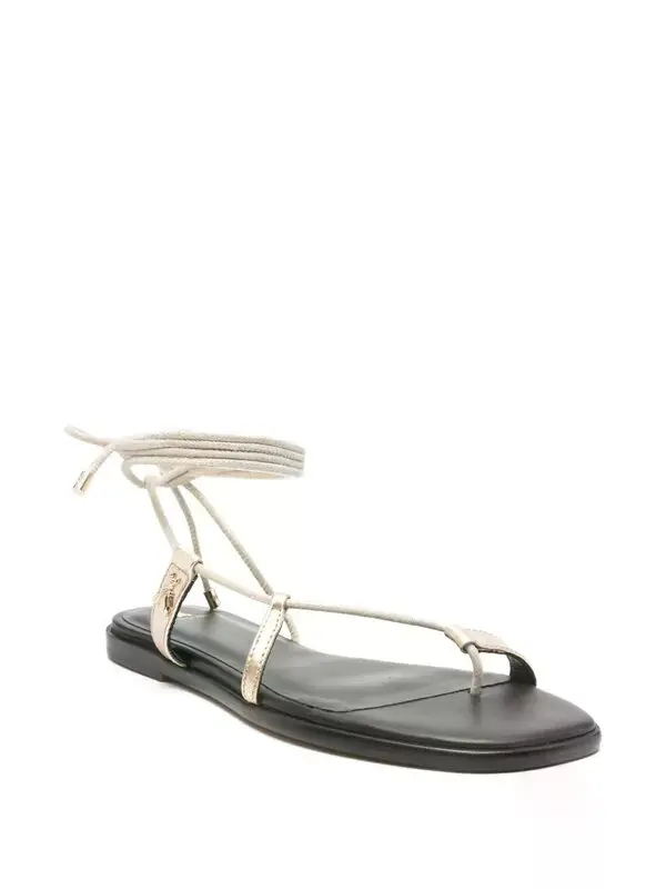 Patrizia Pepe Leather Flat Sandals