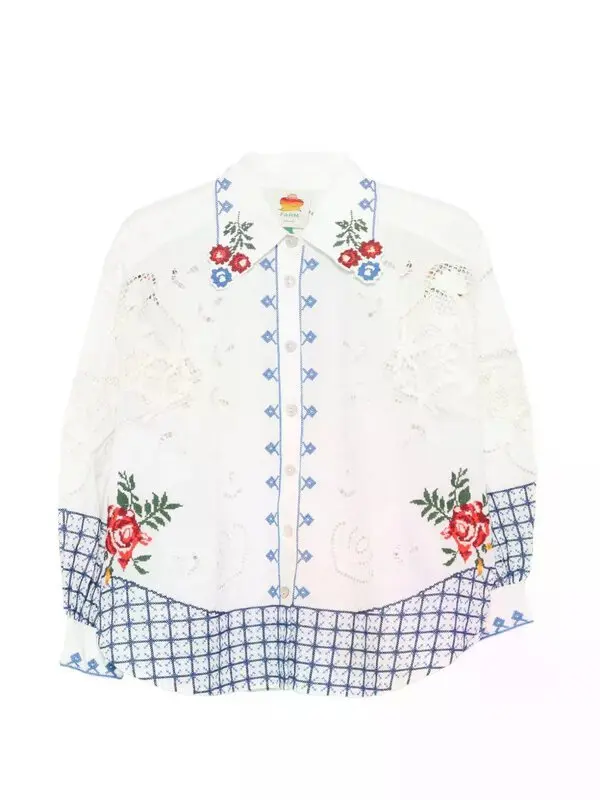 Farm Rio Richelieu Embroidered Broderie Anglaise Top