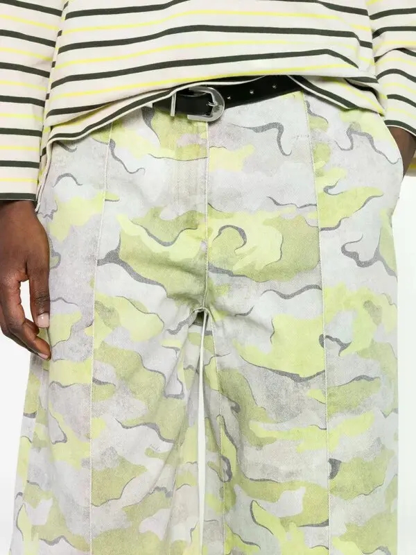 Pinko Camouflage Print Pleated Trousers