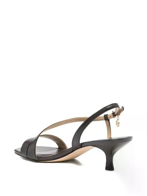Michael Kors Asymmetric Slingback Sandals - Brown