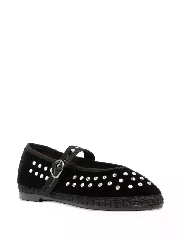 FLABELUS Mae Ballerina Flats - Black