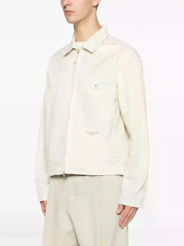 Stone Island Logo-embroidered Shirt Jacket