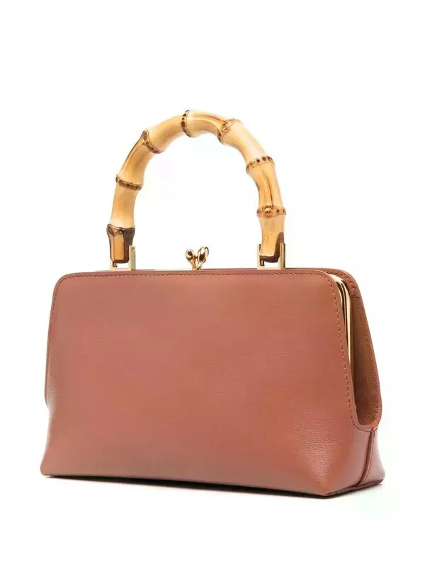 JIL SANDER Goji Square Mini Bag With Bamboo Handle