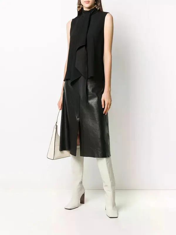 Paule Ka Sleeveless Roll Neck Top