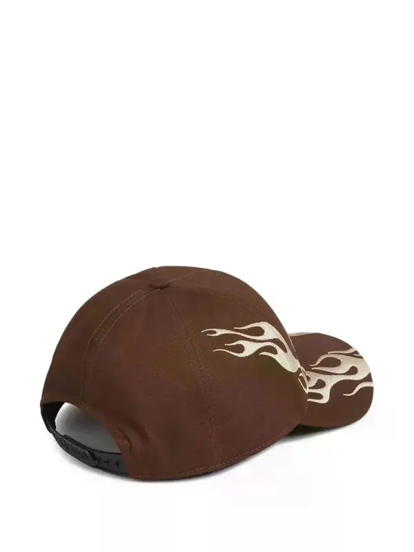 Palm Angels Flame-embroidered Baseball Cap