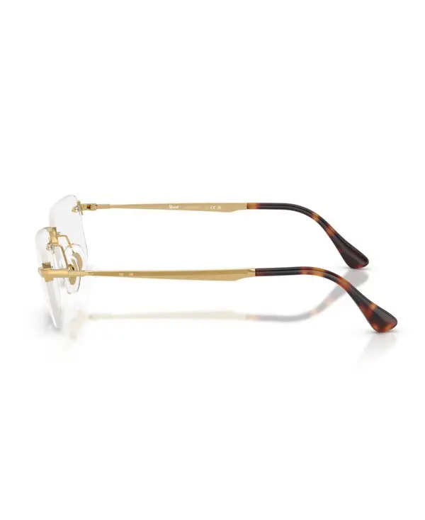 Persol Rimless Rectangle Eyeglasses - Gold