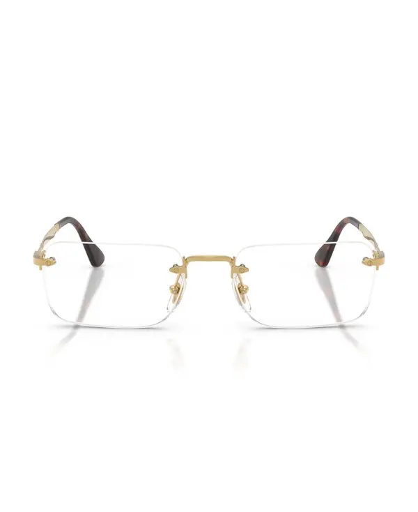 Persol Rimless Rectangle Eyeglasses - Gold