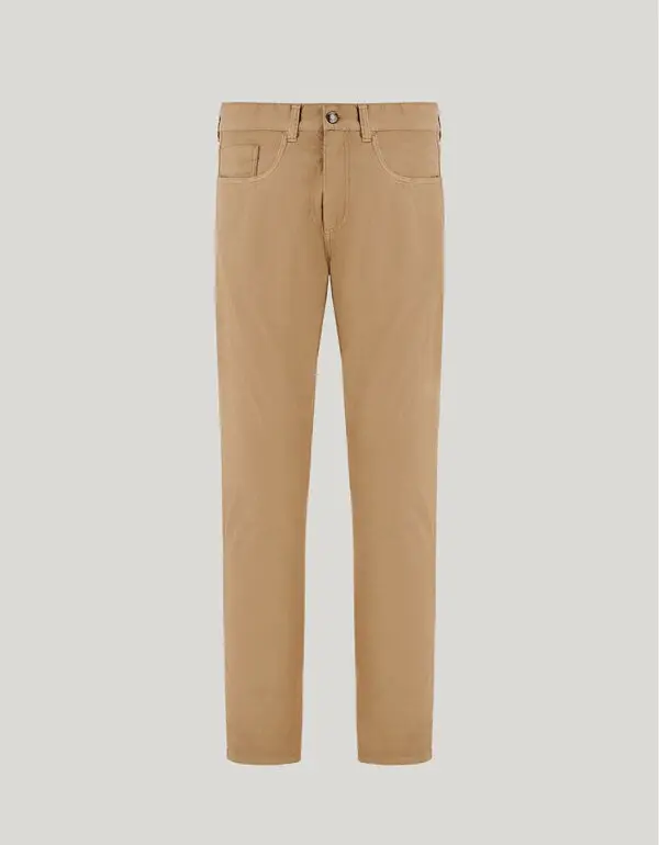 Canali Dune Five-pocket Regular Fit Pants - Beige