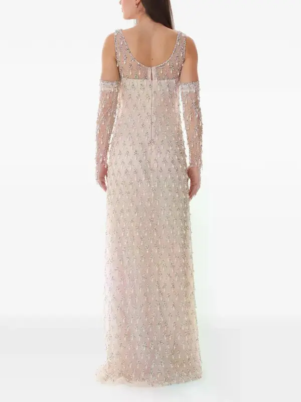 DINA MELWANI Embellished Maxi Dress