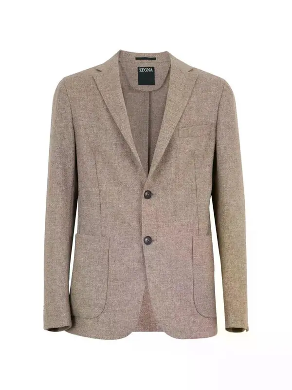 Zegna Double-breasted Blazer - Brown