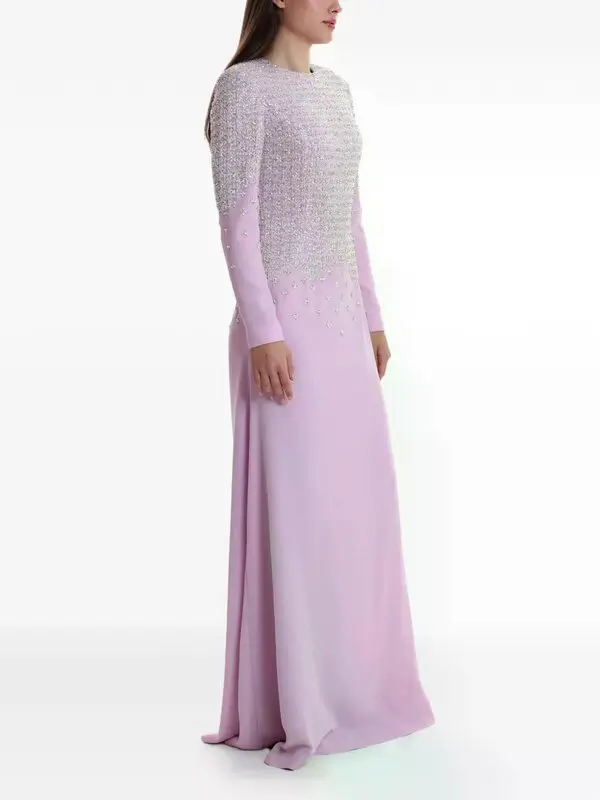 DINA MELWANI Crystal-embellished Maxi Dress