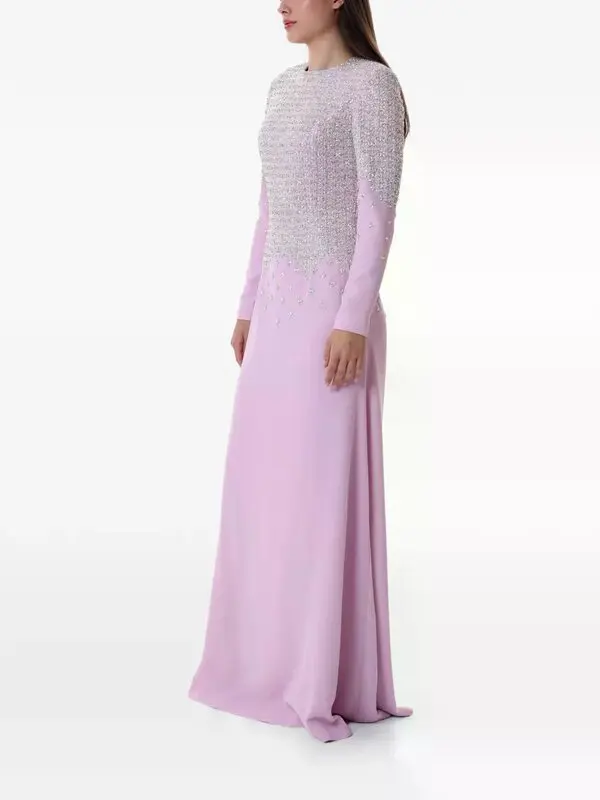 DINA MELWANI Crystal-embellished Maxi Dress