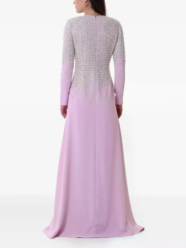 DINA MELWANI Crystal-embellished Maxi Dress