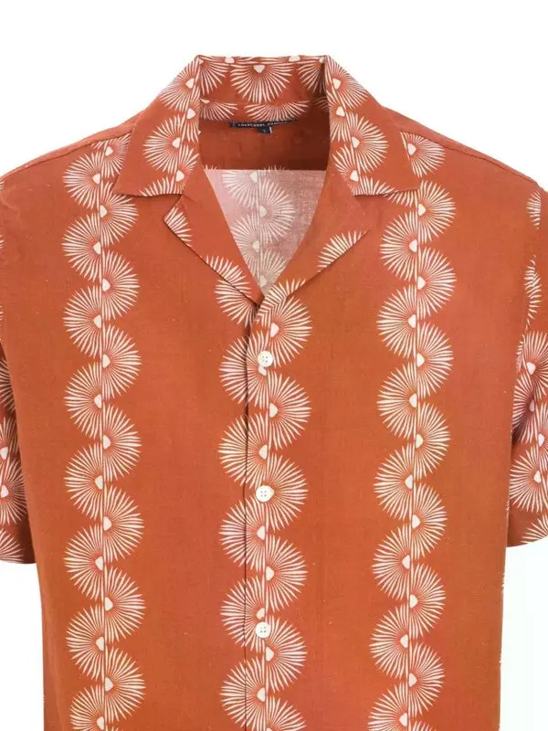 Frescobol Carioca Copa Geo Wave Print Shirt