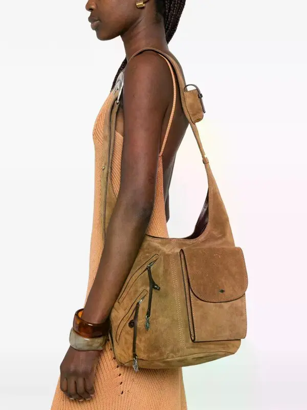Ba&sh Youyou Suede Shoulder Bag
