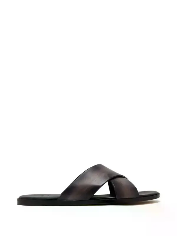 Magnanni Criss-cross Strap Sandals - Grey