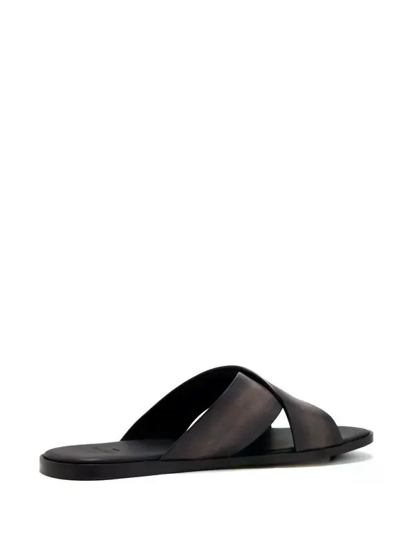 Magnanni Criss-cross Strap Sandals - Grey