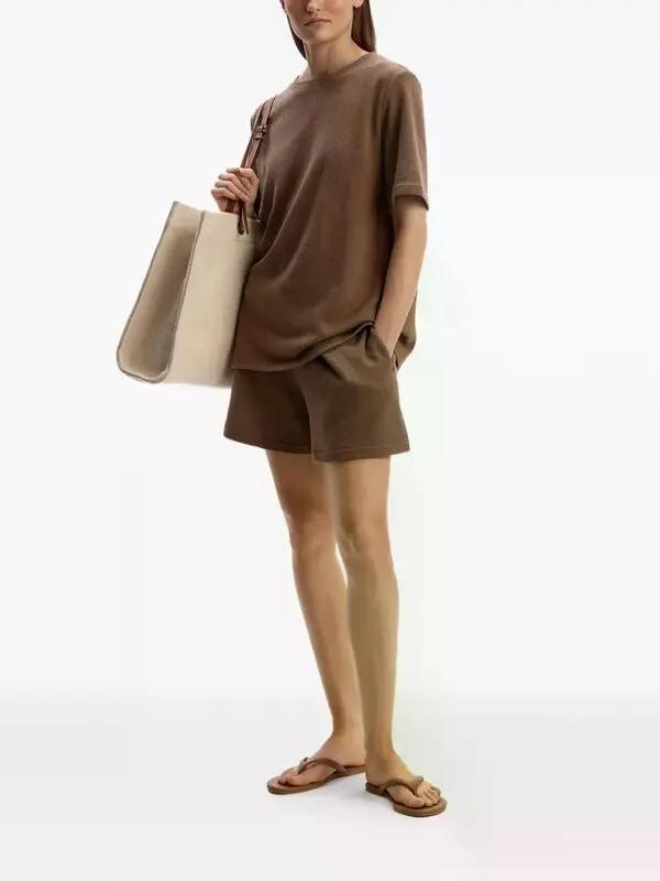 12 STOREEZ Textured Drawstring Shorts