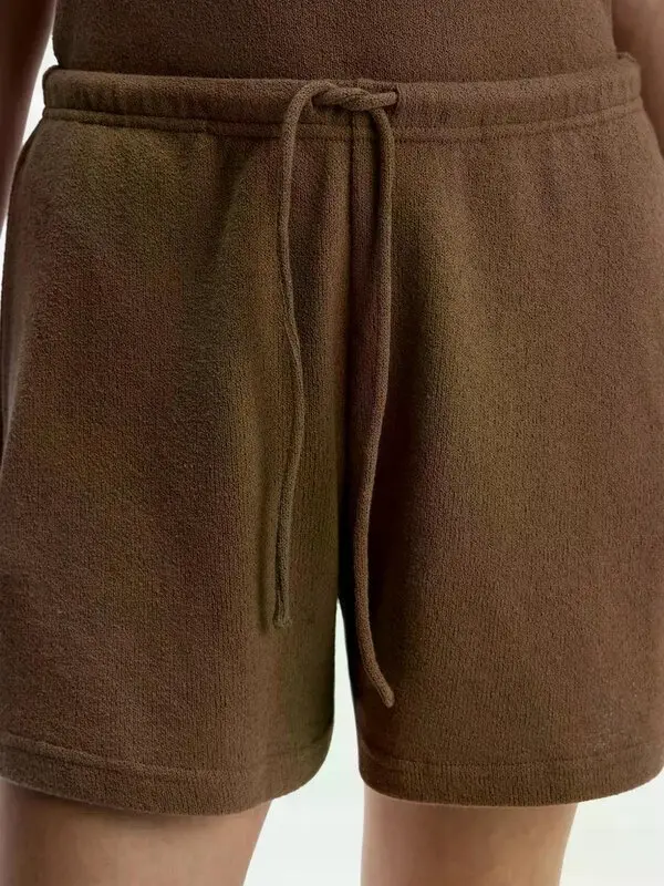 12 STOREEZ Textured Drawstring Shorts