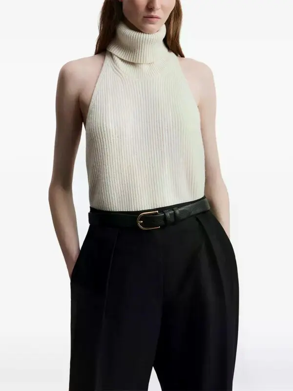 12 STOREEZ Open-back Roll-neck Top