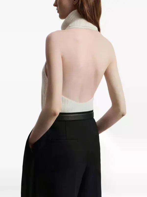 12 STOREEZ Open-back Roll-neck Top