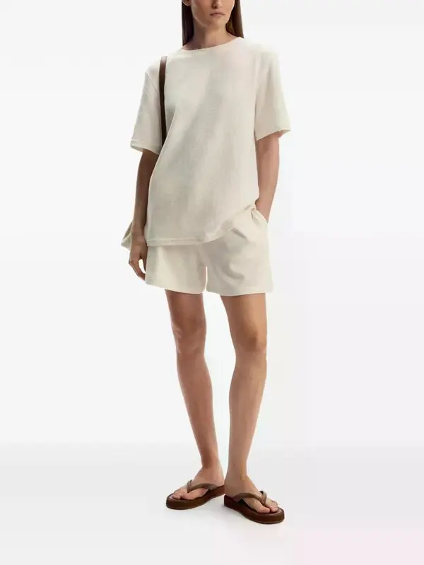 12 STOREEZ Textured Drawstring Shorts