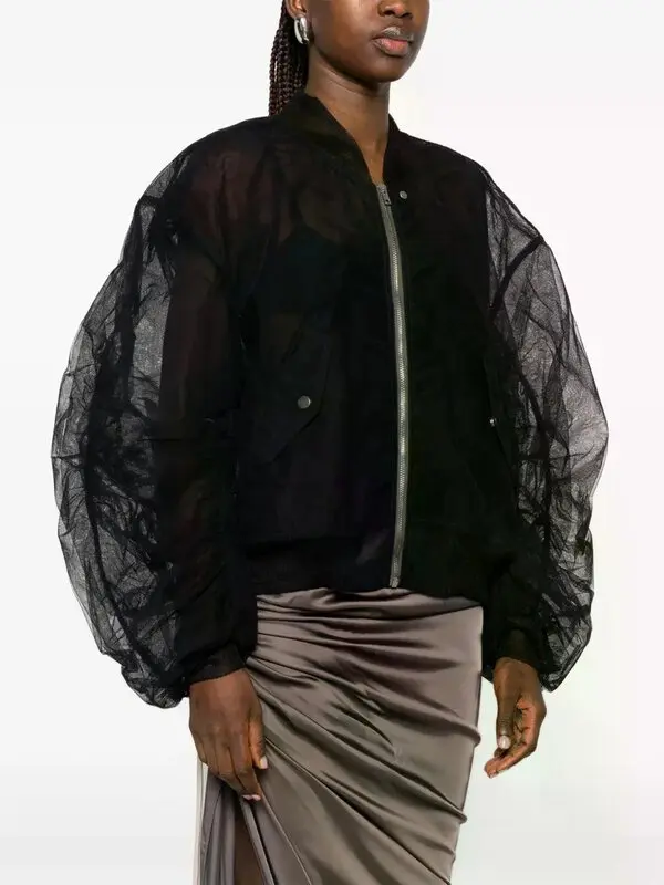 Rick Owens Sheer Zip-up Jacket