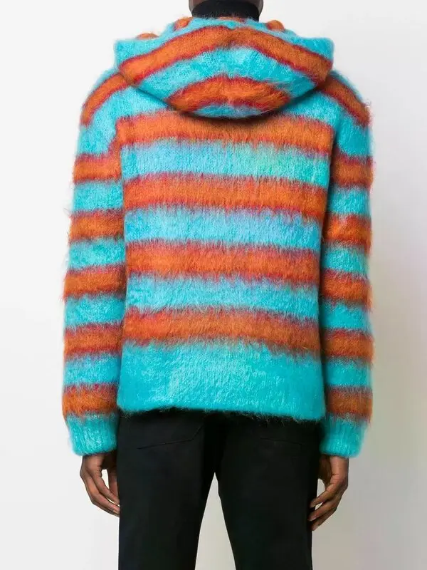 Marni Striped Knitted Hoodie