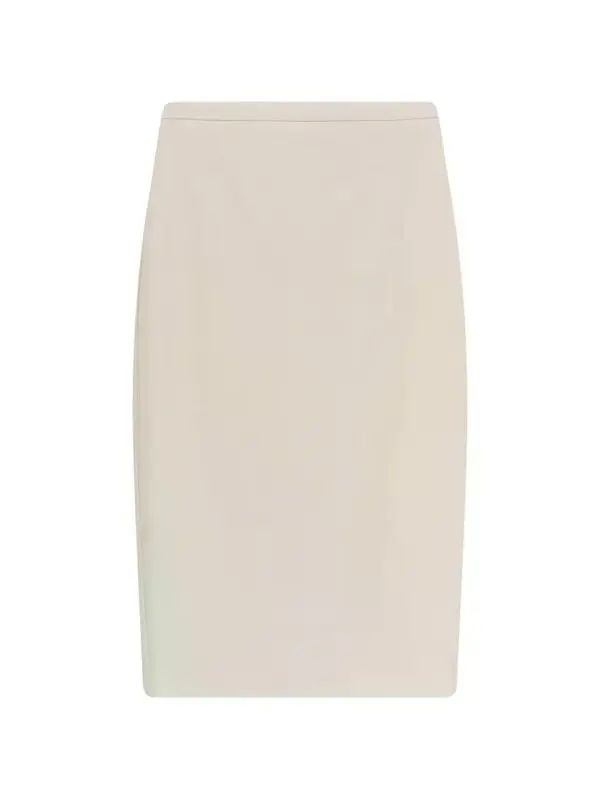 Max Mara High-waisted Back Slit Skirt - Neutrals