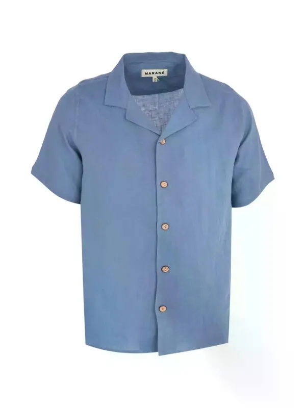 Marané El Gringo Camp Collar Shirt - Blue