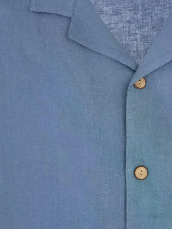 Marané El Gringo Camp Collar Shirt - Blue