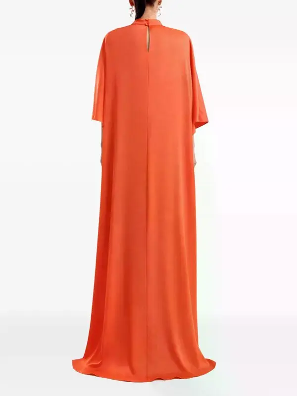 GEMY MAALOUF Calligraphy Maxi Dress - Orange