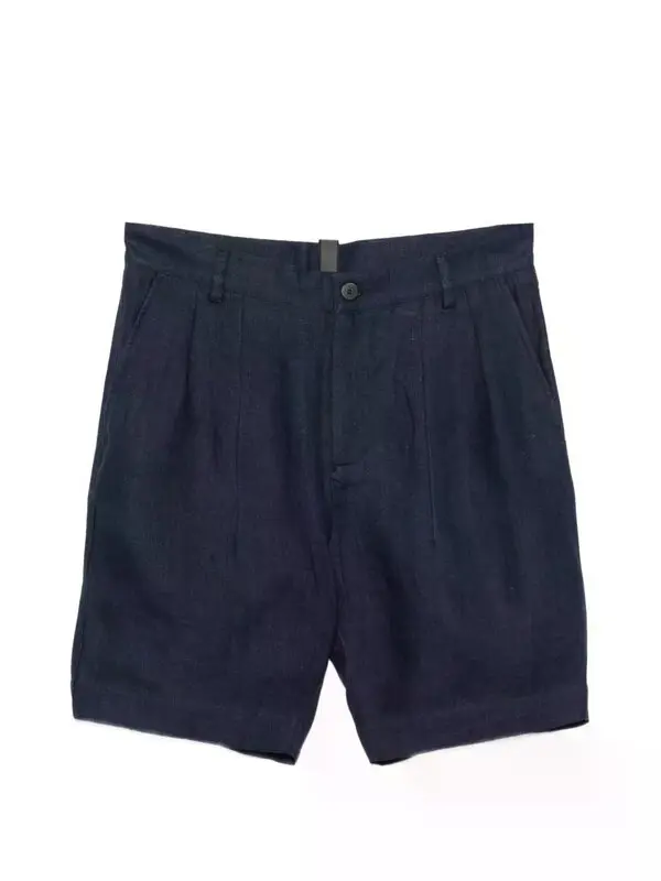 Sease Pleated Herringbone Shorts
