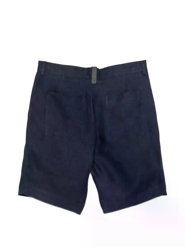 Sease Pleated Herringbone Shorts
