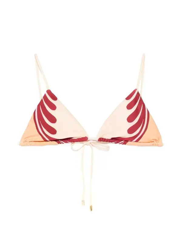 Farm Rio Triangle Bikini Top - Neutrals