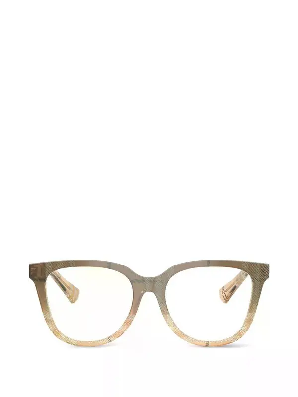 Burberry Check-pattern Square-frame Glasses