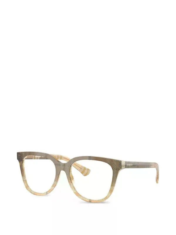 Burberry Check-pattern Square-frame Glasses