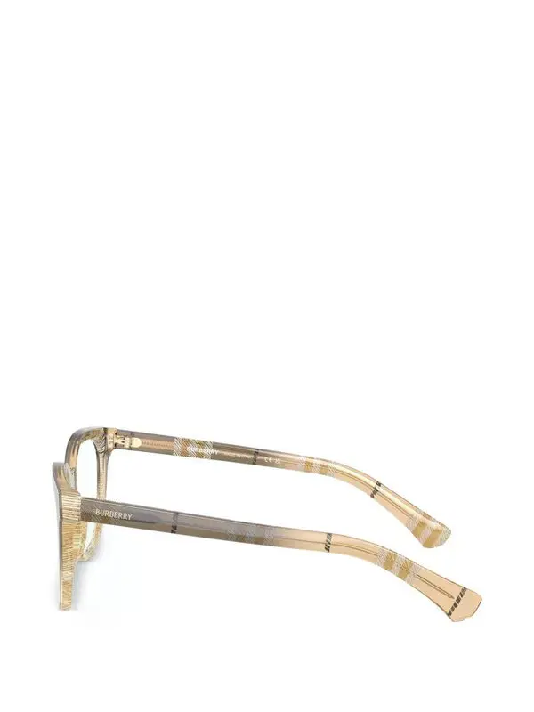 Burberry Check-pattern Square-frame Glasses