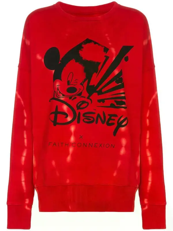 Faith Connexion Cotton Mickey Mouse Print Sweatshirt