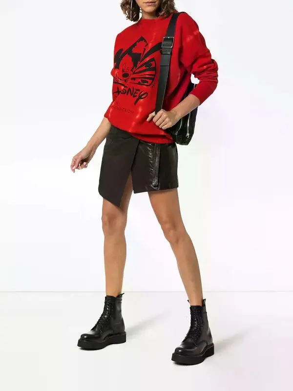 Faith Connexion Cotton Mickey Mouse Print Sweatshirt