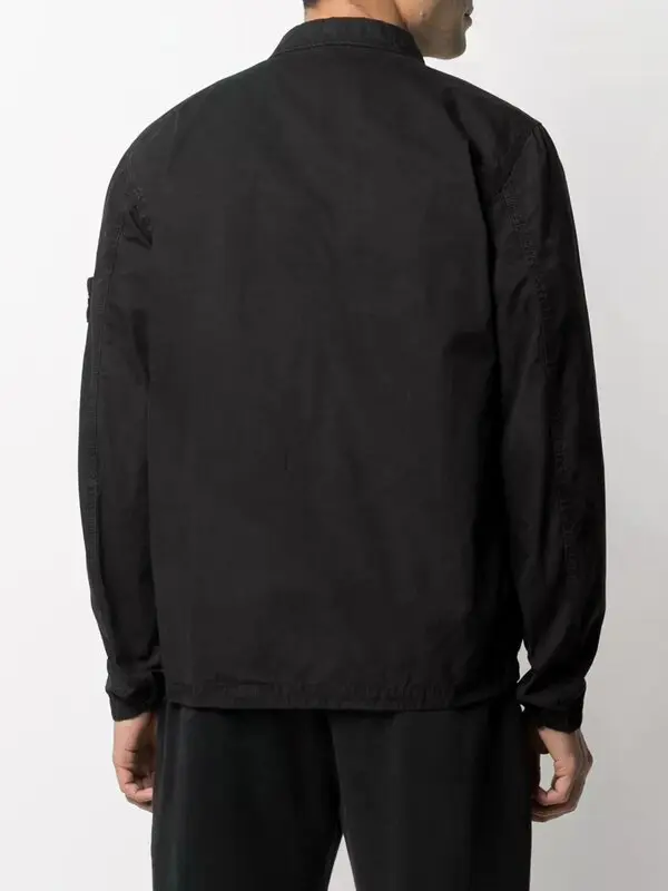 Stone Island Logo Patch Jacket - Black