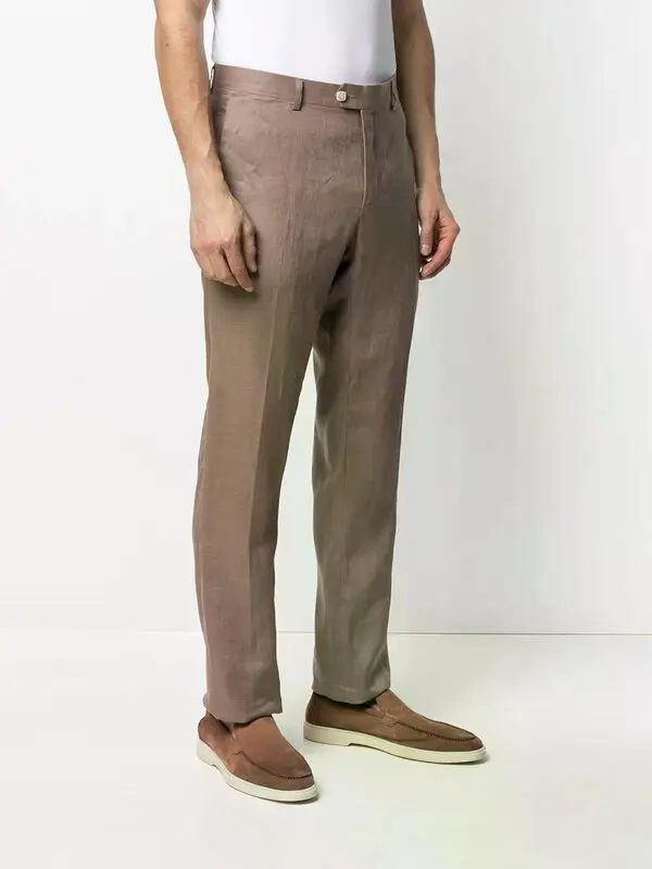 BILLIONAIRE Tailored Trousers With Crest Embroidery