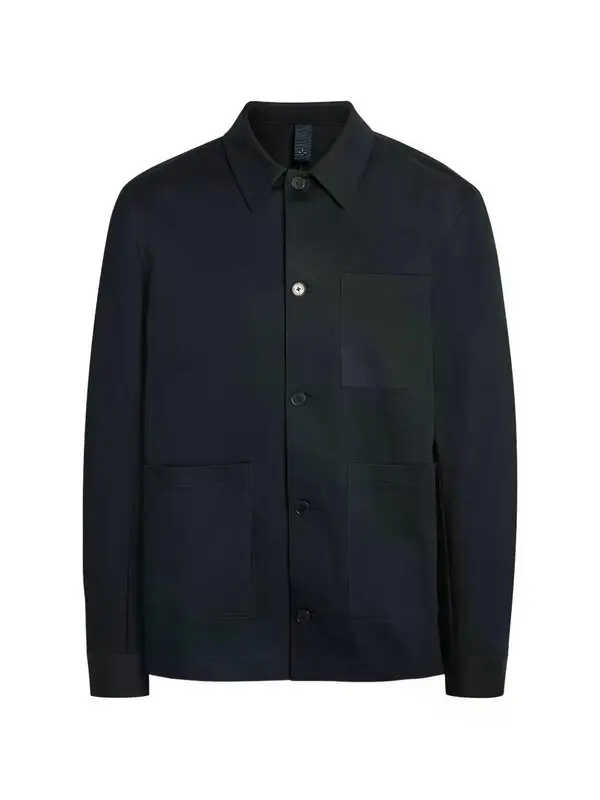 LESTRANGE Patch-pocket Button-up Overshirt - Blue