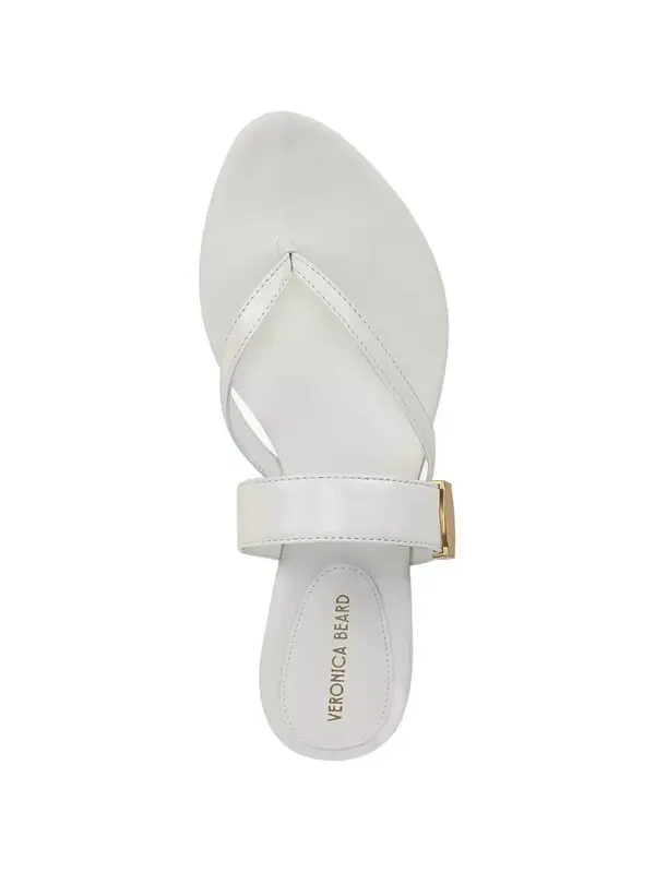 Veronica Beard Salva Dash Flat Sandals - White
