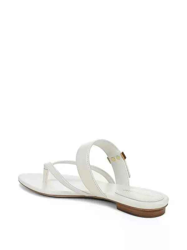 Veronica Beard Salva Dash Flat Sandals - White