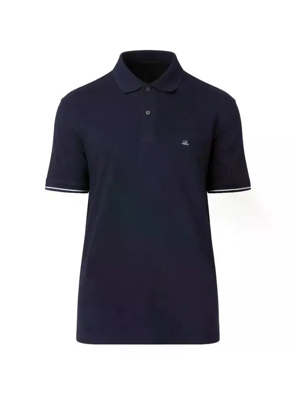 C.P. COMPANY Logo-patch Polo Shirt