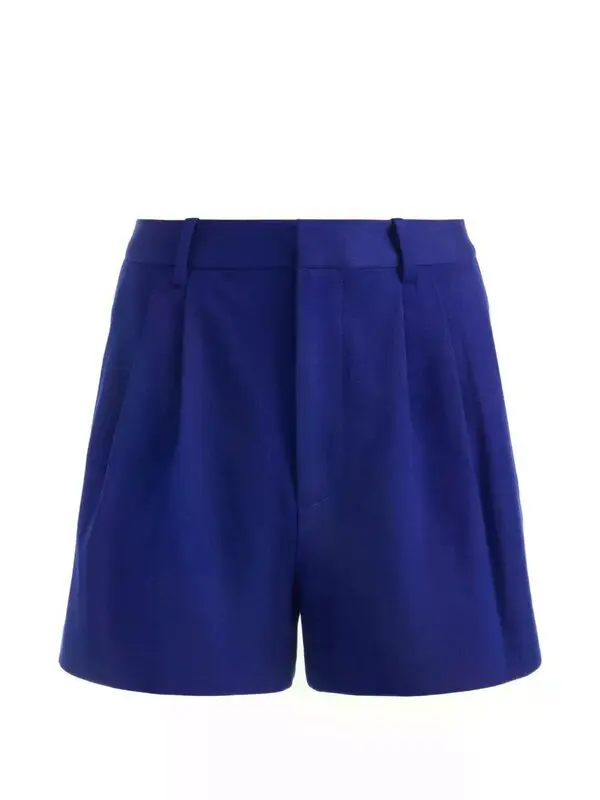 Alice + Olivia Conry Pleated Shorts - Blue
