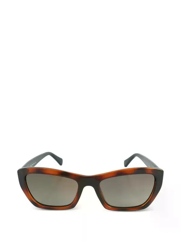 FERRAGAMO Rectangle-frame Sunglasses - Brown